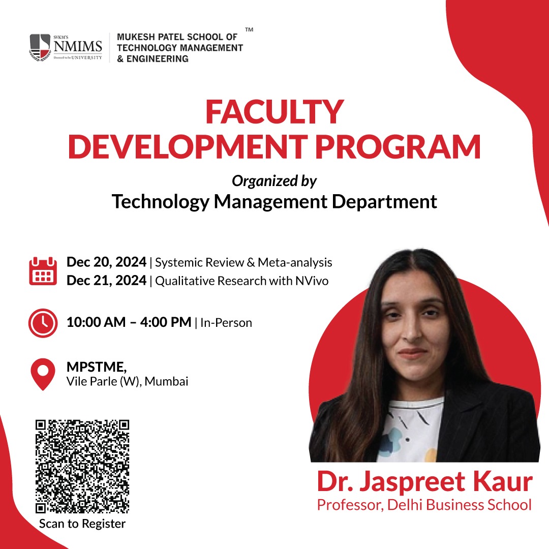 Faculty Development Program: "Systemic Review & Meta-Analysis" and ...