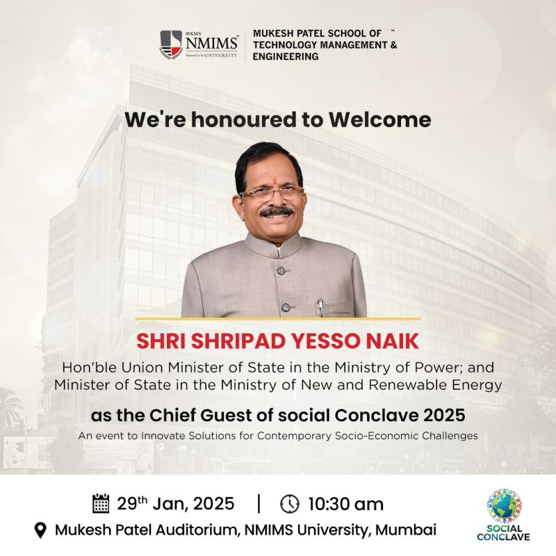 Social Conclave 2025: Chief Guest, Shri. Shripad Yesso Naik, Union ...